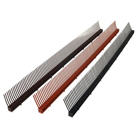 Eaves comb with ventilation grid Brown - RAL 8017. | Products \ Roof ...